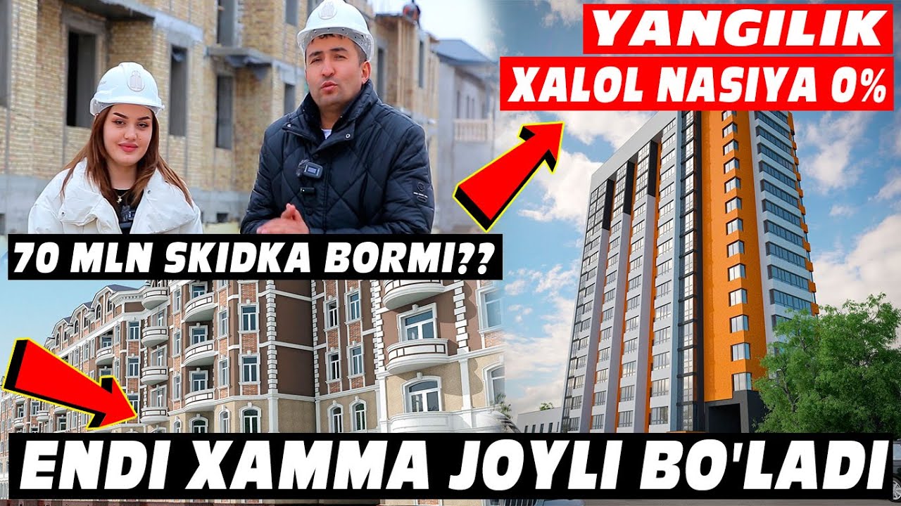 Xalol nasiya 0% Siz kutga kun keldi, Dream House tamonidan yangi uylar ...