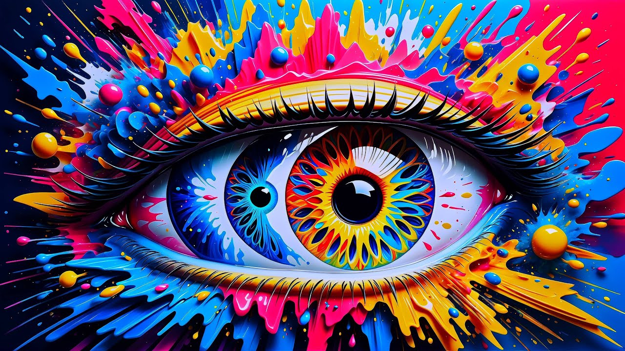 Mesmerizing [Copyright Free] 4K Liquid Psychedelic Eye | Ultra HD No ...