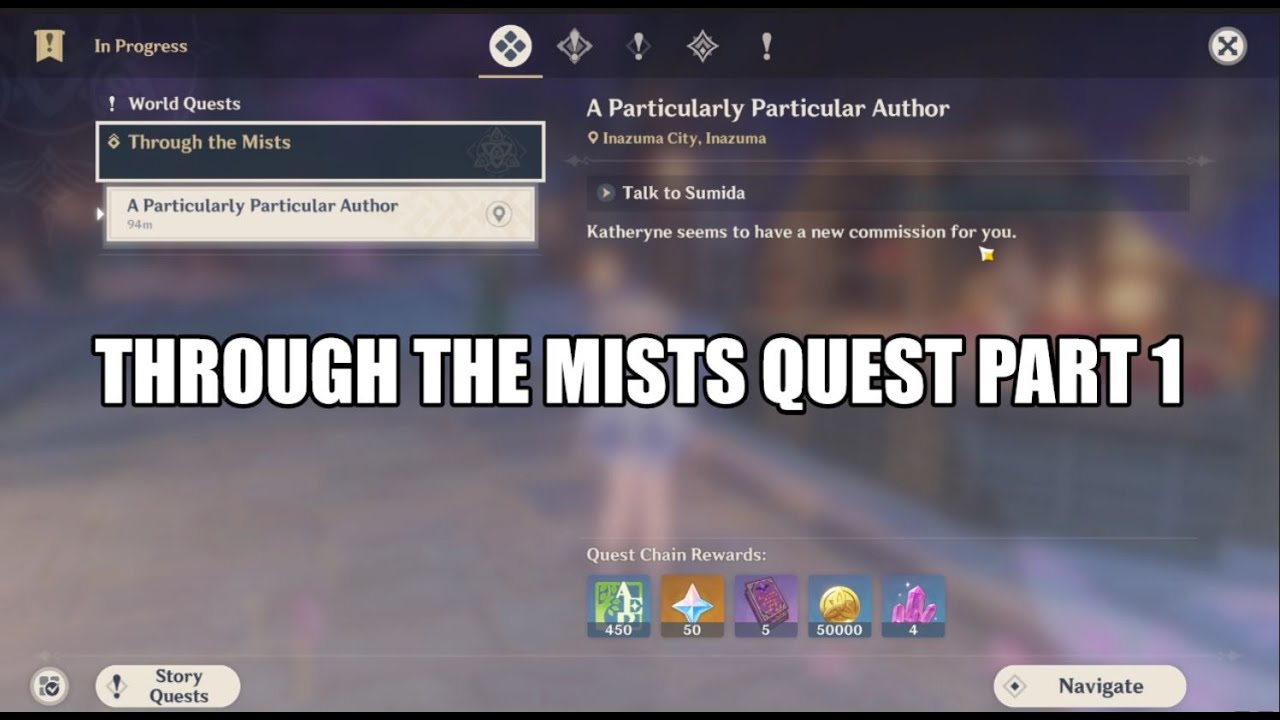 Through the mists quest part 1 | Genshin Impact - YouTube