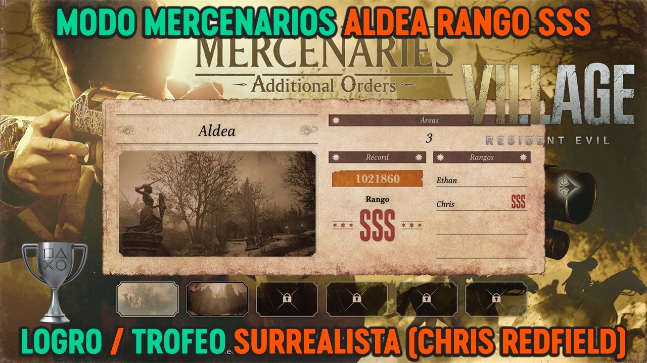 Resident Evil 8 Village - Modo MERCENARIOS (Chris Redfield) ALDEA RANGO ...
