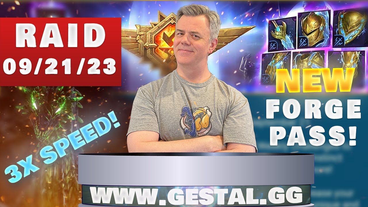 New Forge Pass - 3x Speed ending soon - Raid Today 09/21/23 || Raid: Shadow Legends - YouTube