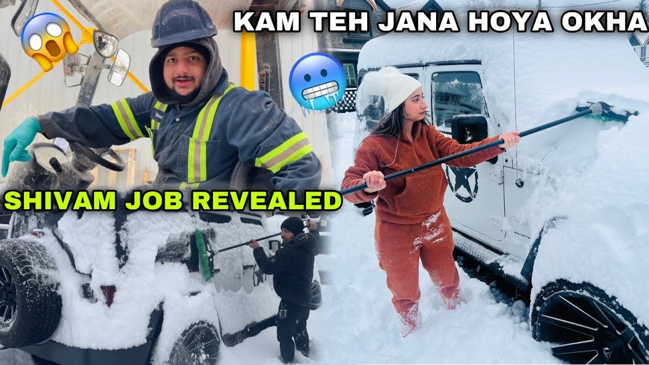 Shivam Job Revelaled😍* KAM TEH JANA HOYA OKHA🥶* Canda Snowfall😱 - YouTube