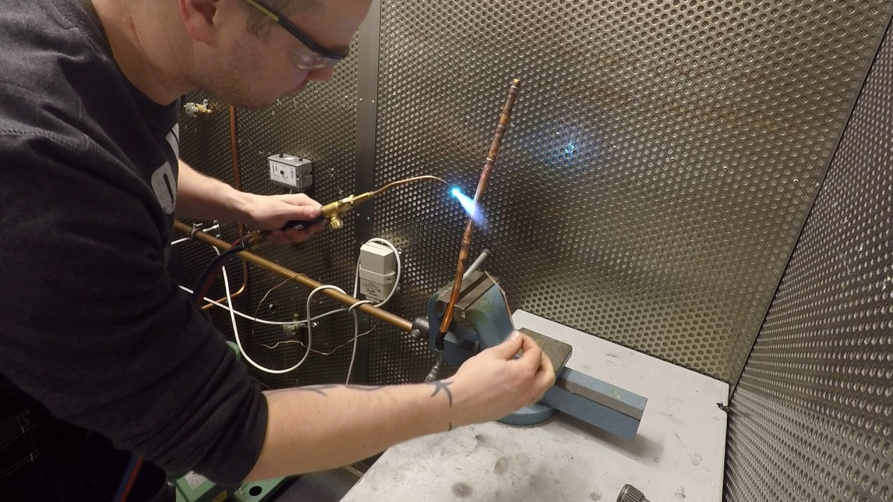 lodding av rør med gjennomblåsing - YouTube