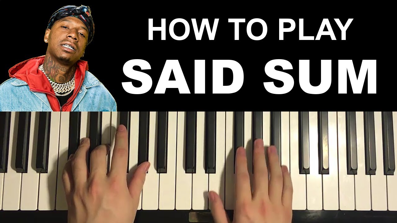 Moneybagg Yo – Said Sum (Piano Tutorial Lesson) - YouTube