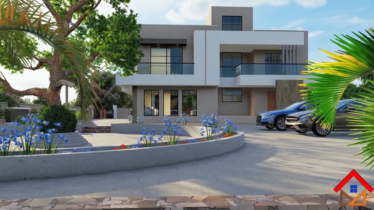 (12x18 Meters) Two Storey Beautiful House Design | Modern House Design ...