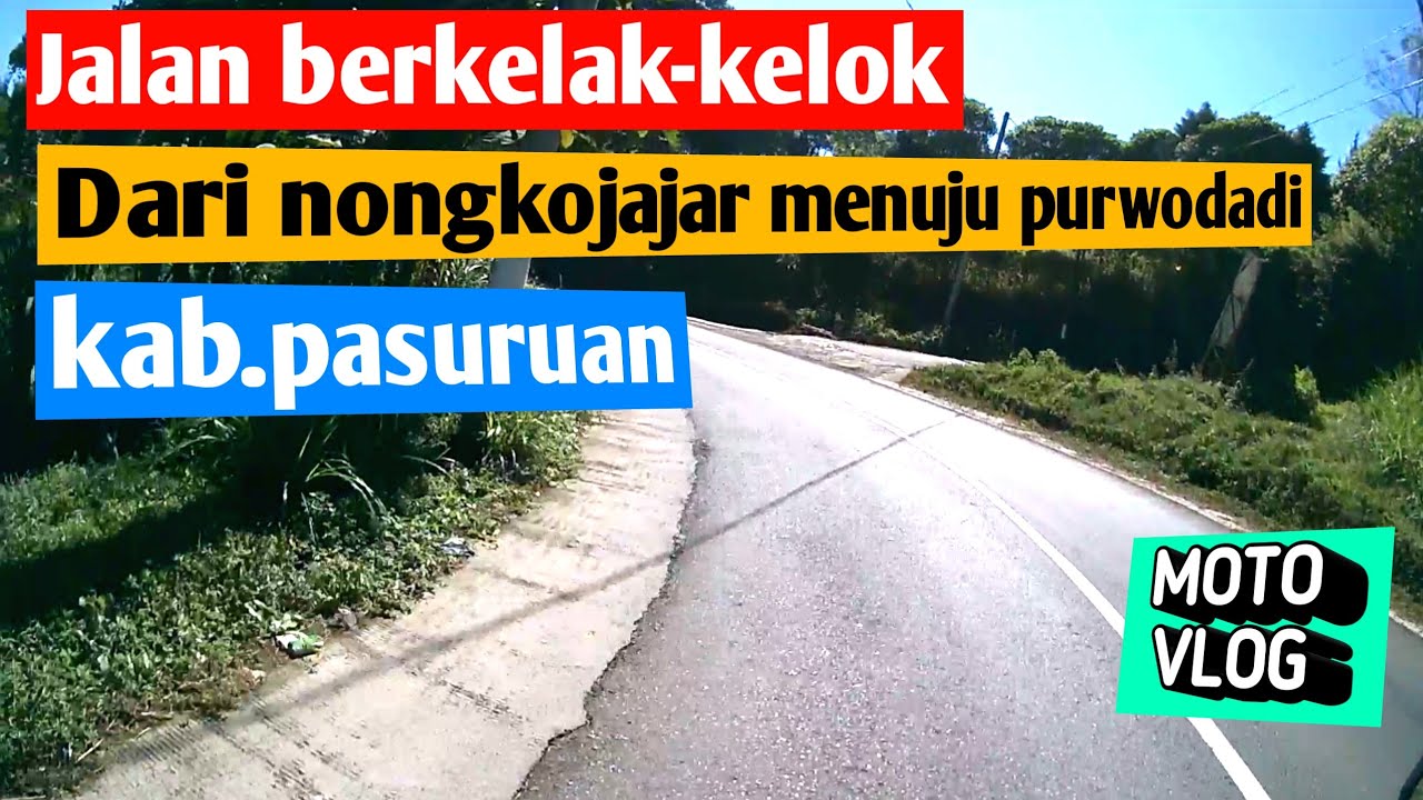 Jalan berkelok dari nongkojajar menuju purwodadi | kabupaten pasuruan ...