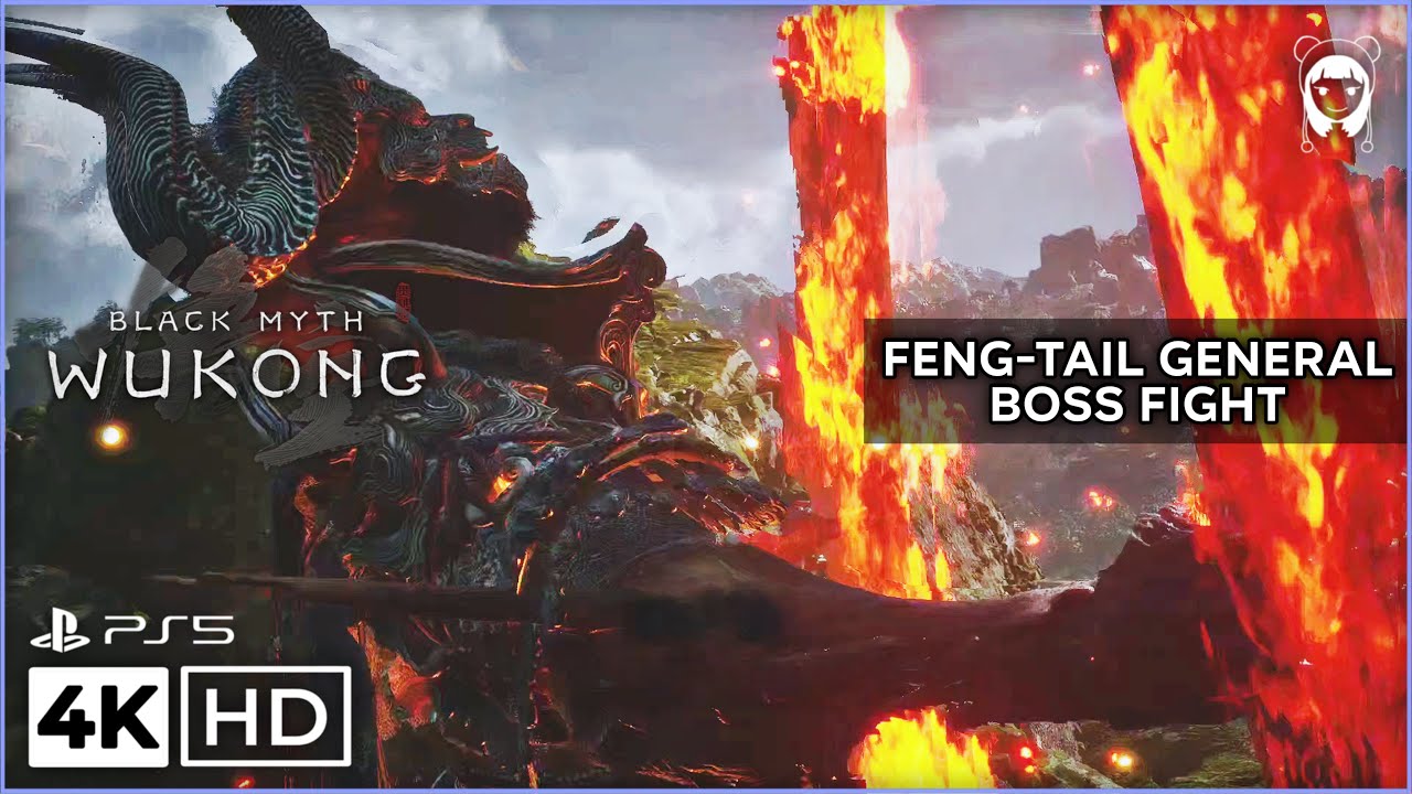 [4K] Black Myth: Wukong - Feng-Tail General Boss - YouTube