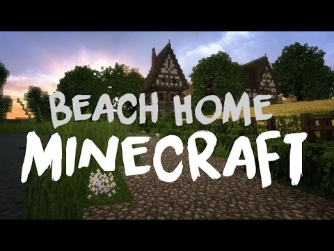 Modern Beachside Home - First Build [Minecraft] - YouTube