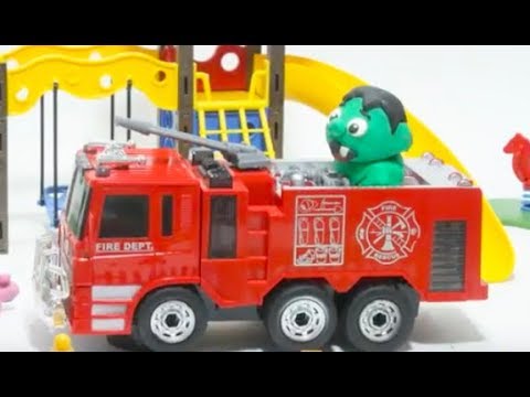 FIREMAN SUPERHERO BABY Play Doh Stop Motion and Cartoons For Kids 💕 ...
