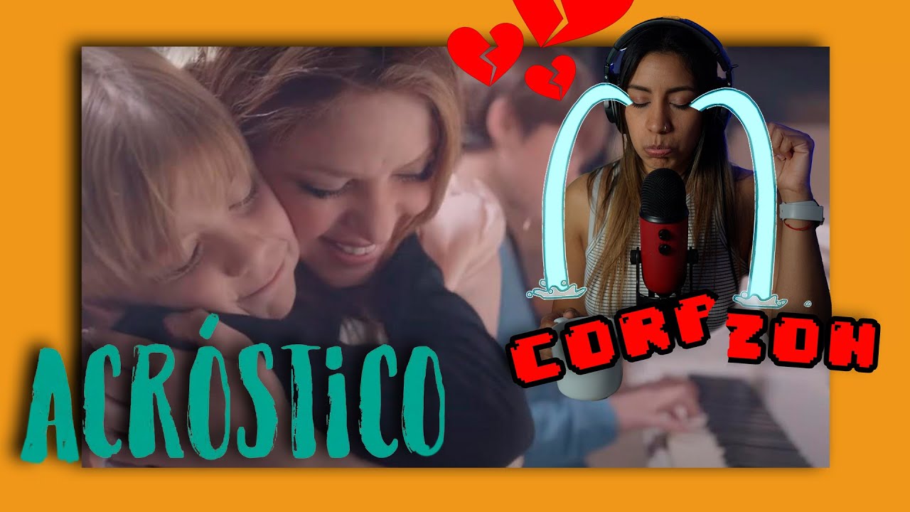 ACROSTICO👩‍👦‍👦SHAKIRA !! te DERRITE el 💔 Vocal coach Reacciona | ANA ...