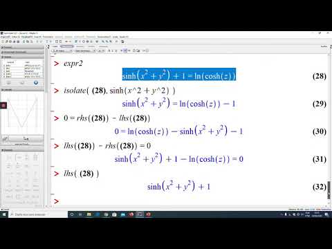 Maple 15 : Criação e Manipulação de Equações - YouTube