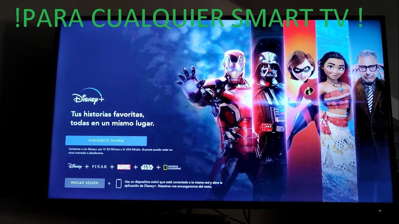 COMO INSTALAR DISNEY PLUS EN TU SMART TV FACIL Y RAPIDO PARA CUALQUIER ...
