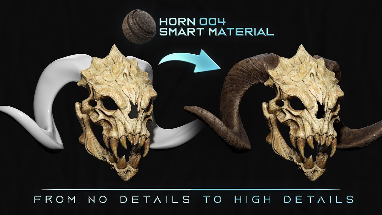 13 Magical Horn Smart Material For Substance 3D Painter - YouTube