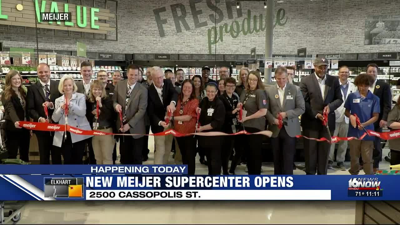 New Meijer supercenter opens in Elkhart - YouTube