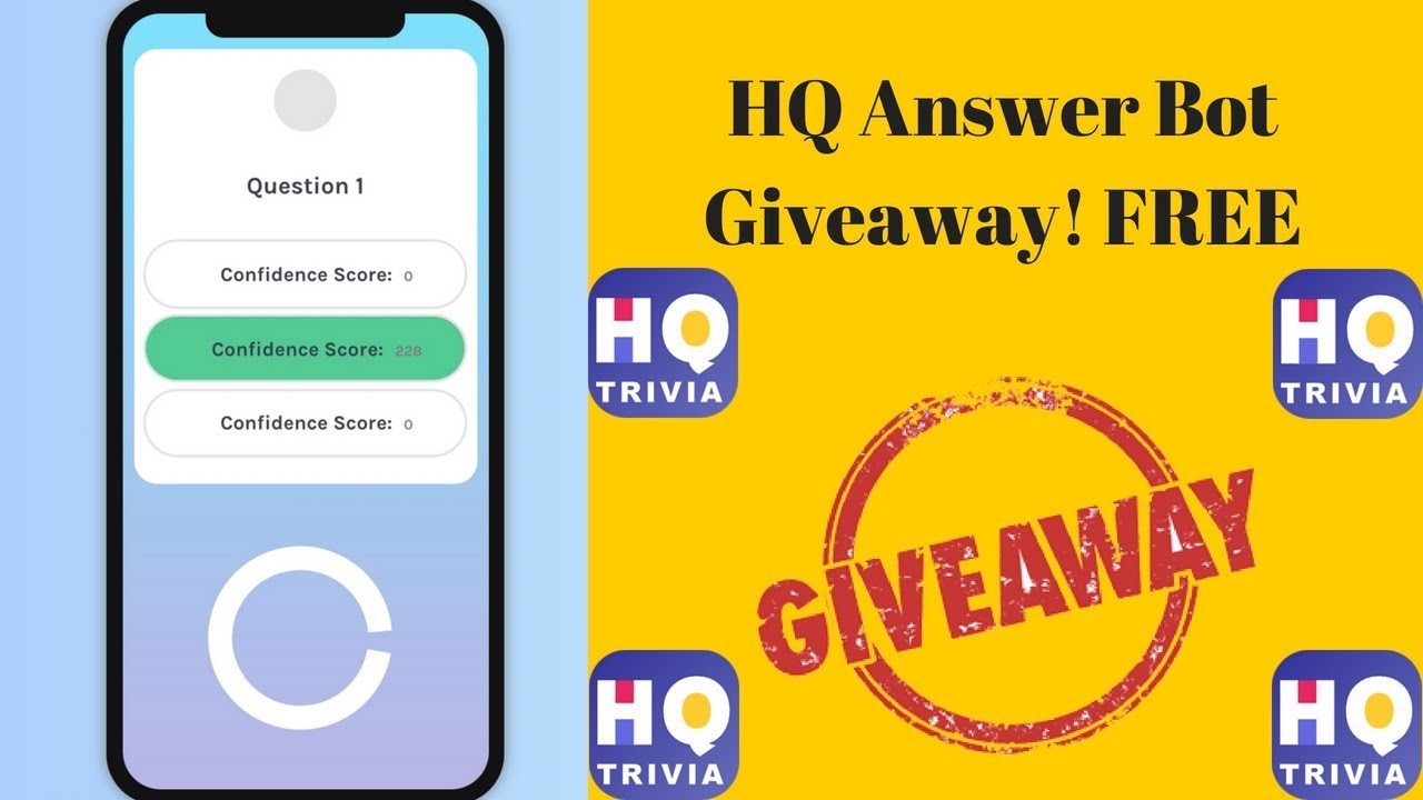 100 Subscriber HQ Bot Giveaway!!! FREE ANSWER BOT - YouTube