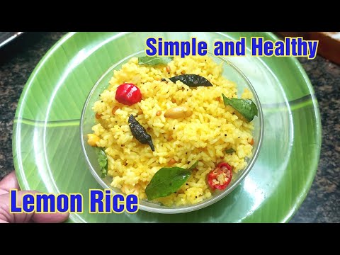 lemon rice in tamil | lemon rice andhra style | Chitranna | Lemon sadam ...