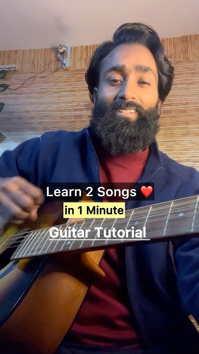Learn 2 songs on guitar in 1 minute - Best Guitar tutorial for ...