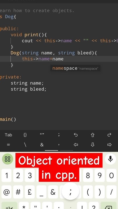 How to create Object in c++. Coding with phone. Code for fun. #learncpp #cplusplus - YouTube