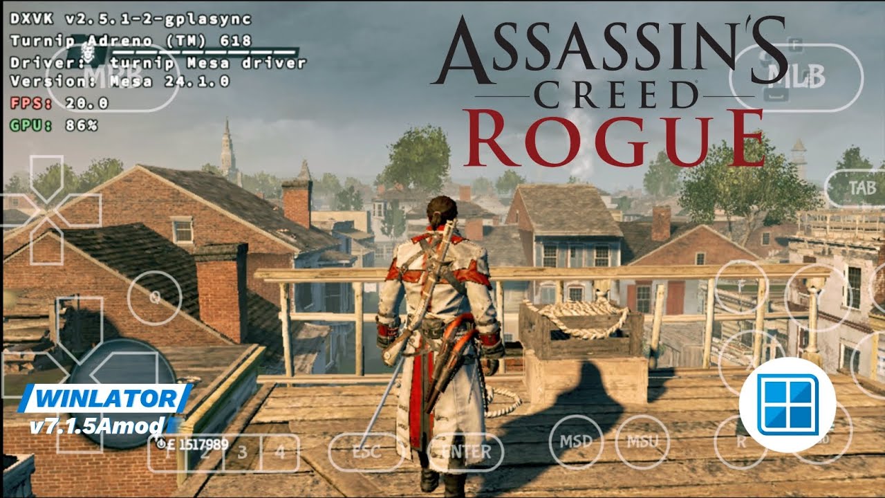 Winlator v7.1.5Amod | Assassin's Creed Rogue | Poco x3 NFC | sd 732g ...