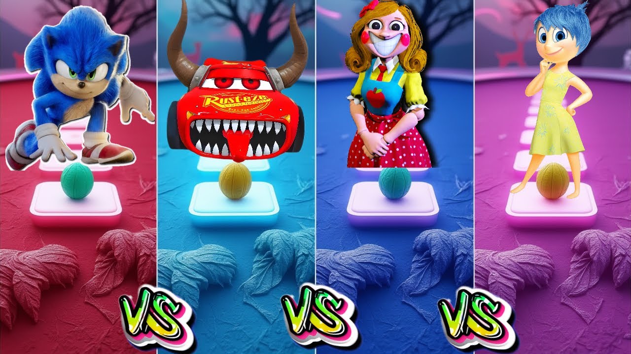 🟢Tiles Hop Sonic Prime Battles McQueen Eater! - YouTube