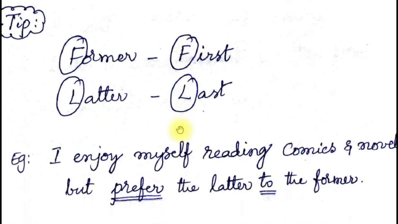 Former vs Latter I English Grammar for all Exams I Day 49 - YouTube