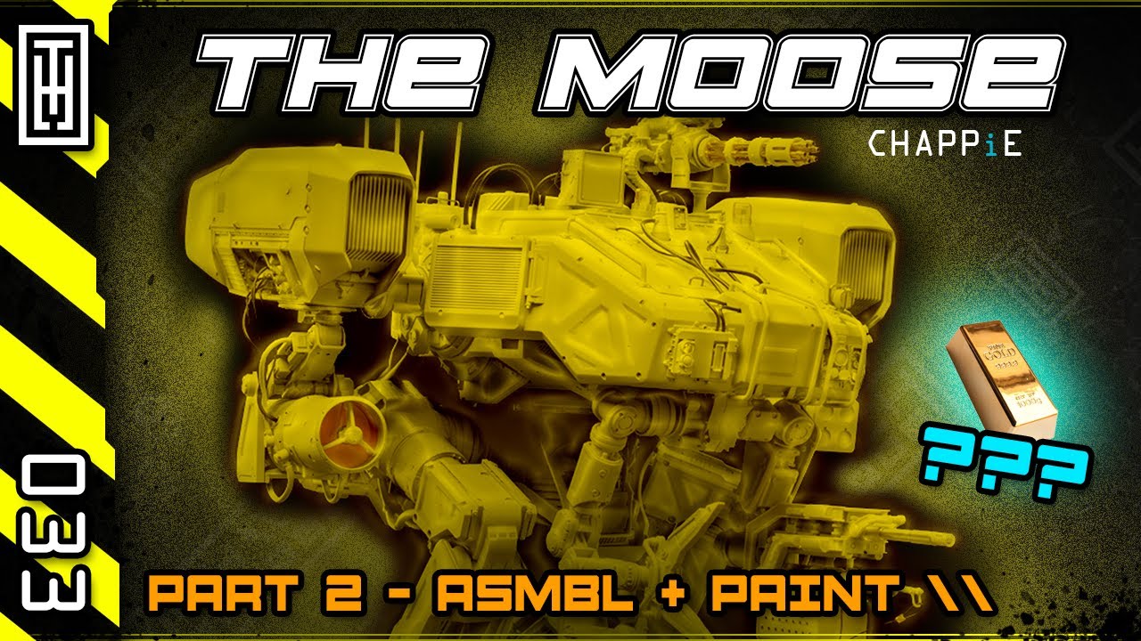 🤖 *Painting FAIL! 🤦‍♂️* - GOLD? - CHAPPiE \ MOOSE - Resin Model Kit ...