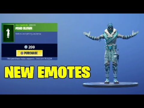 Fortnite new emotes.MIND BLOWN - KNEE SLAPPER - YouTube