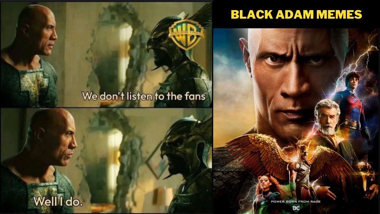 BLACK ADAM memes | Enjoy black adam memes - YouTube