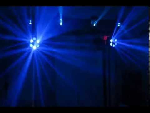 Freestyler DMX Lighting Show: American DJ Comscan LED and Chauvet Swarm ...