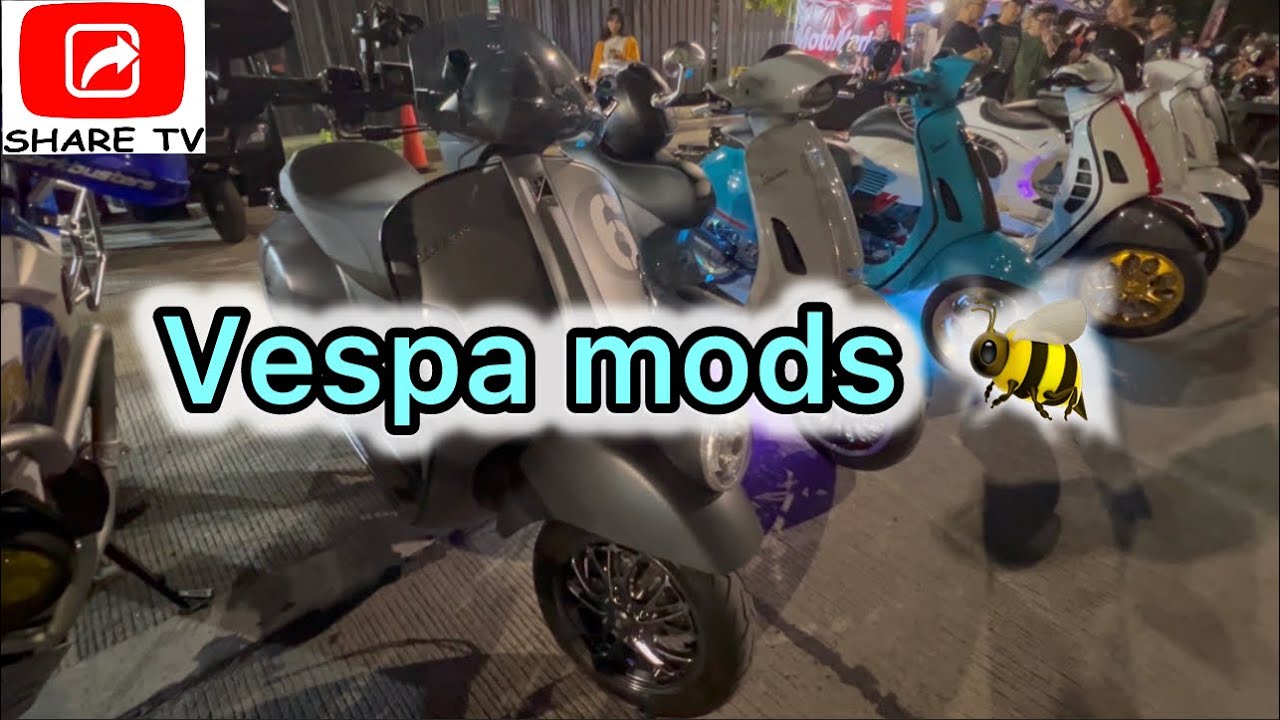 All Vespa Modifications! Which is your choice? @sharetvph - YouTube
