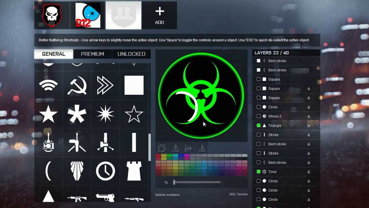 BF4 Emblem - Bio Hazard [Speed Art] - YouTube