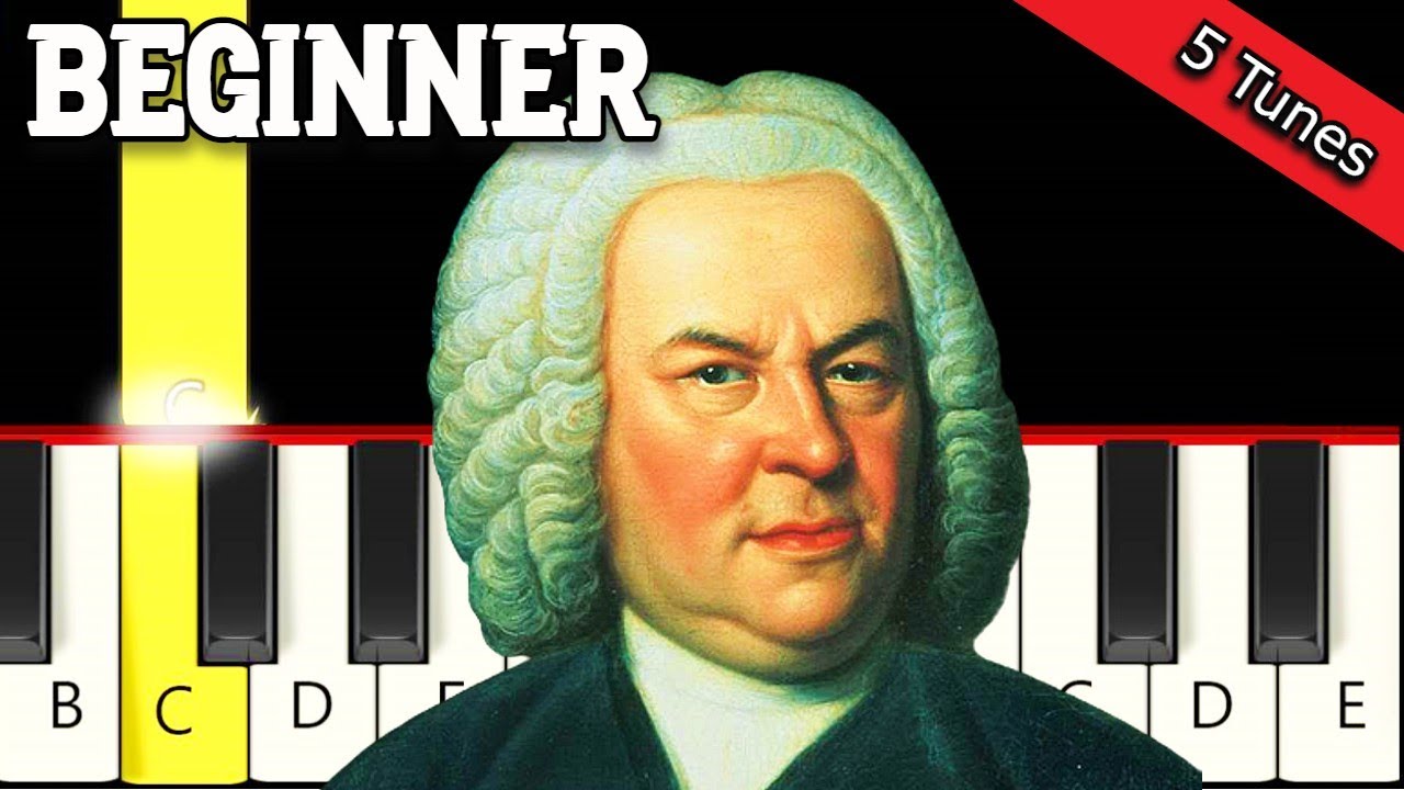 5 Famous Classical pieces from the Master Bach - Fast and Slow Piano ...