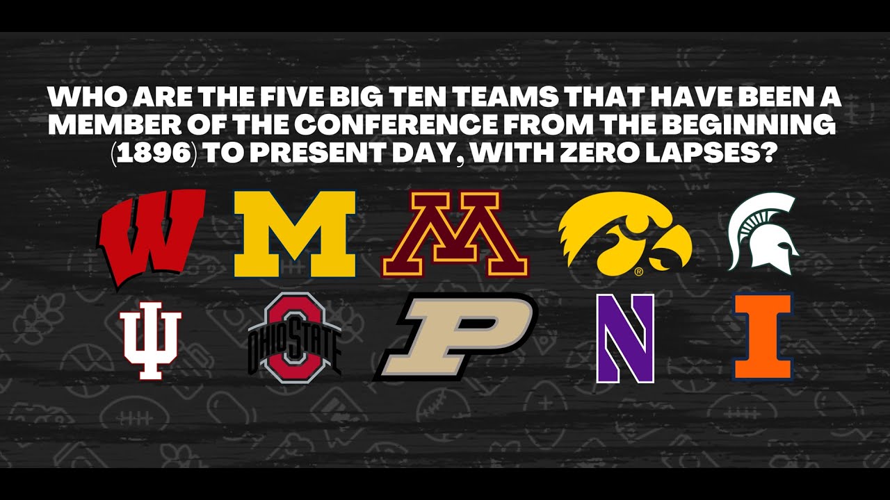 Top 5 List: Can you name them? Big Ten Conference Edition - YouTube
