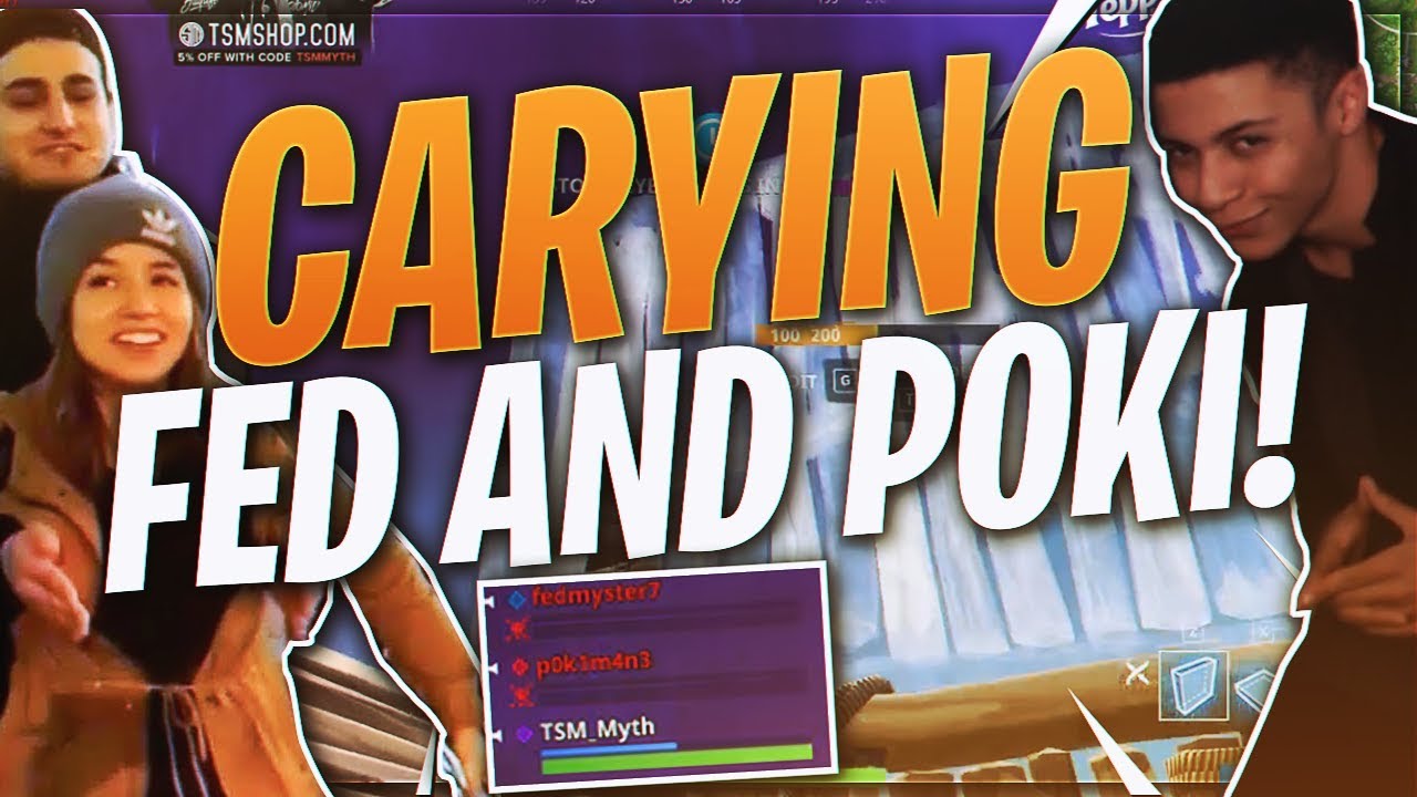 TSM Myth - POKIMANE AND FEDMYSTER GET CARRIED!! (Fortnite BR Full Match ...