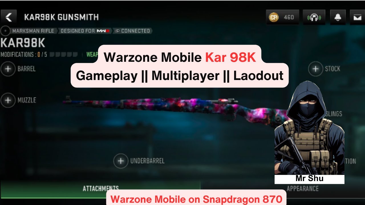 Warzone Mobile Kar 98K Multiplayer Gameplay - YouTube