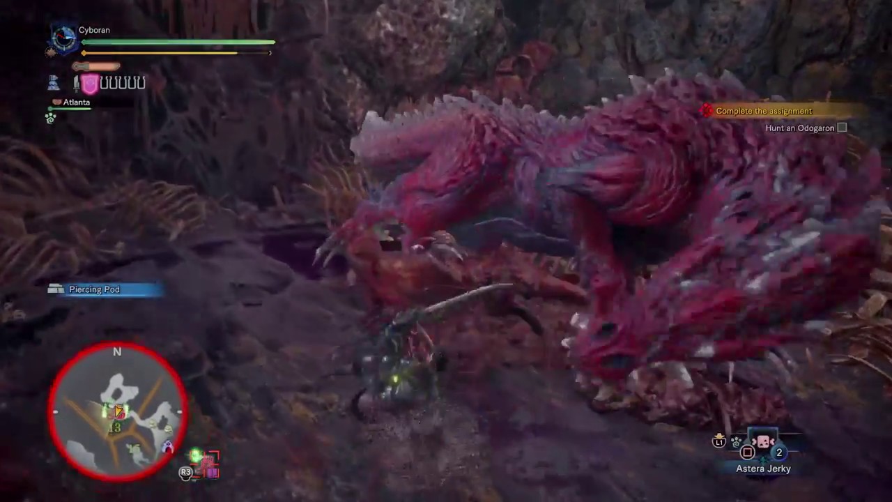 Monster Hunter: World - Odogaron Hunt + Cutscene - YouTube