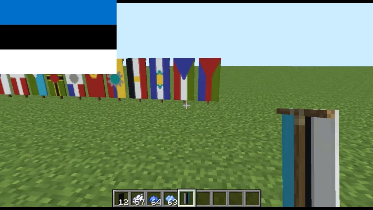 Minecraft Flag Banner Tutorial: Estonia - SRPFC - YouTube