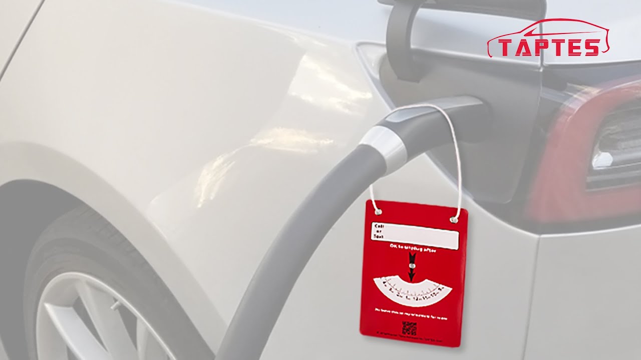 TAPTES Hang Tag Charging Notice for Tesla Model S X 3 - YouTube