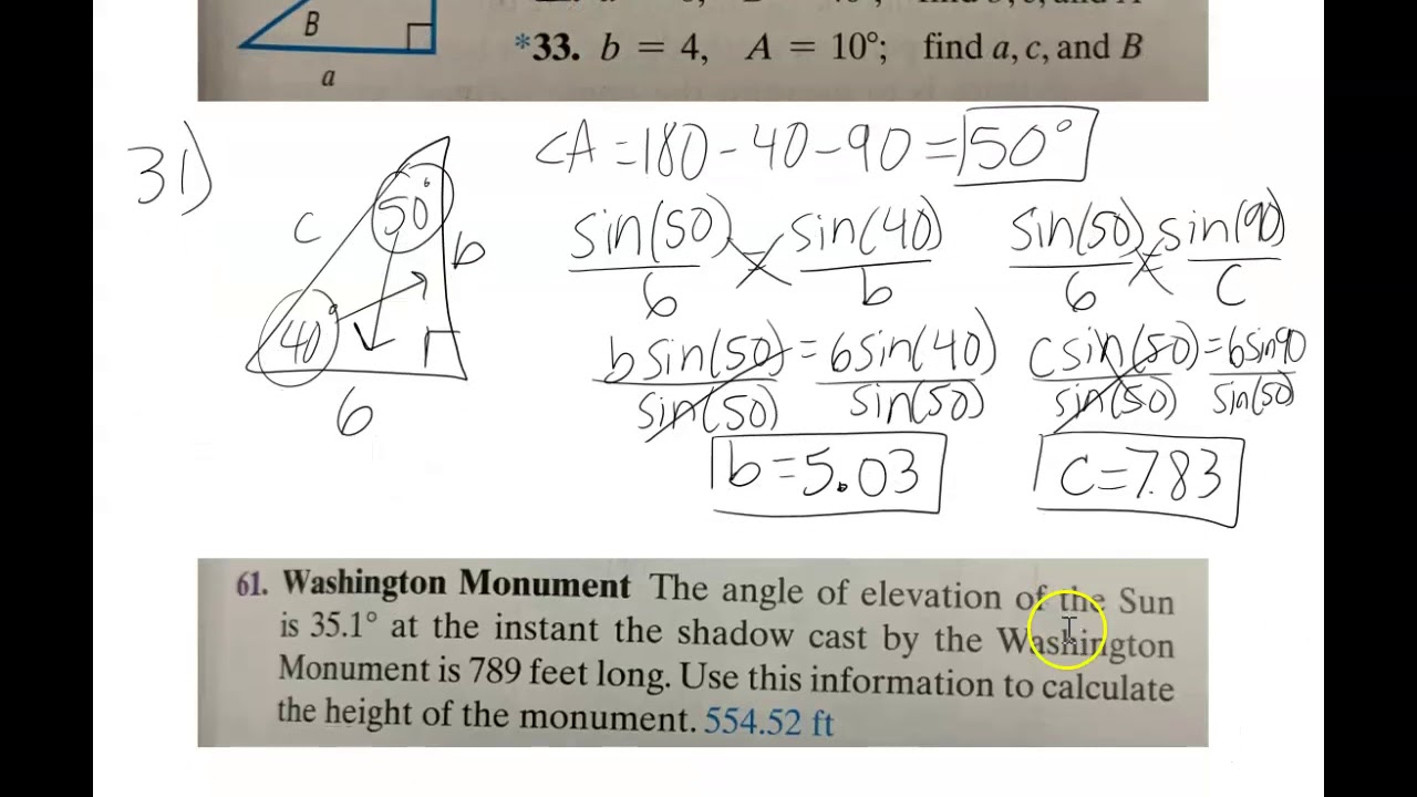 Pre-Calc 6.1 HW Help - YouTube