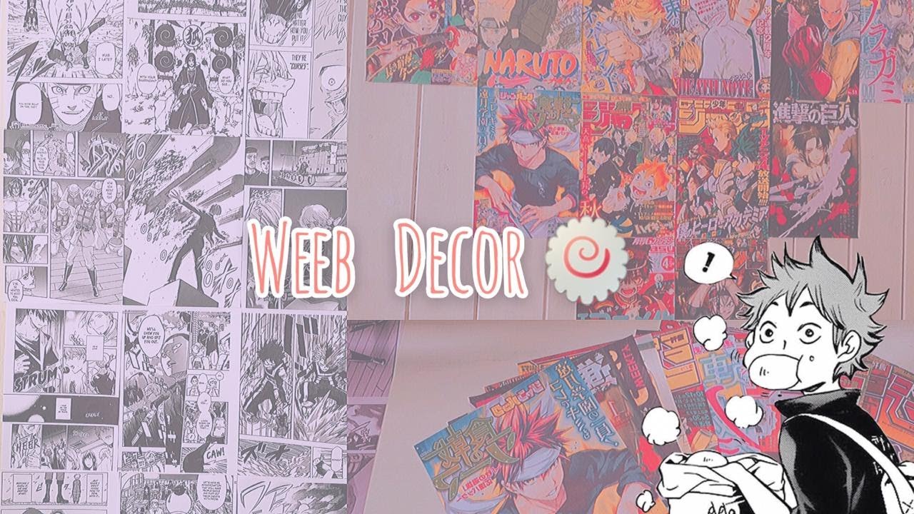 🍡 Weeb decor || Anime - manga wall 🍜 - YouTube