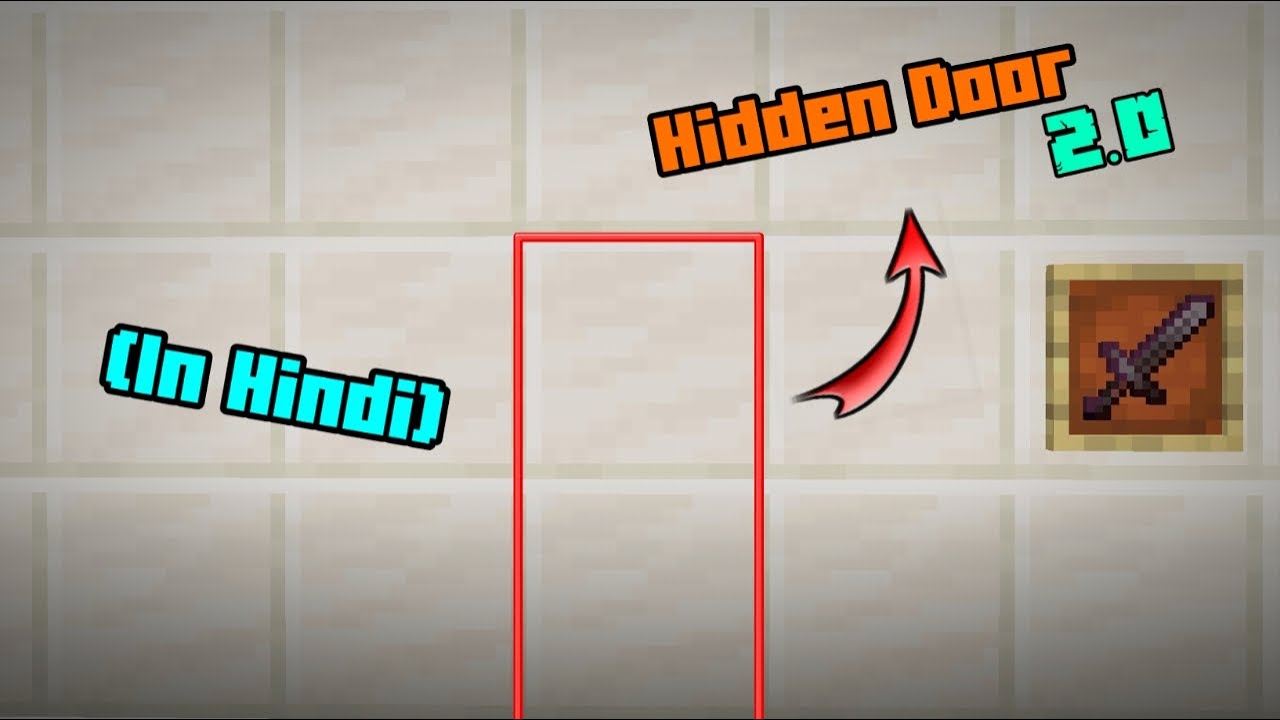 Very easy hidden door in minecraft using item frame tutorial 2.0 .(In ...