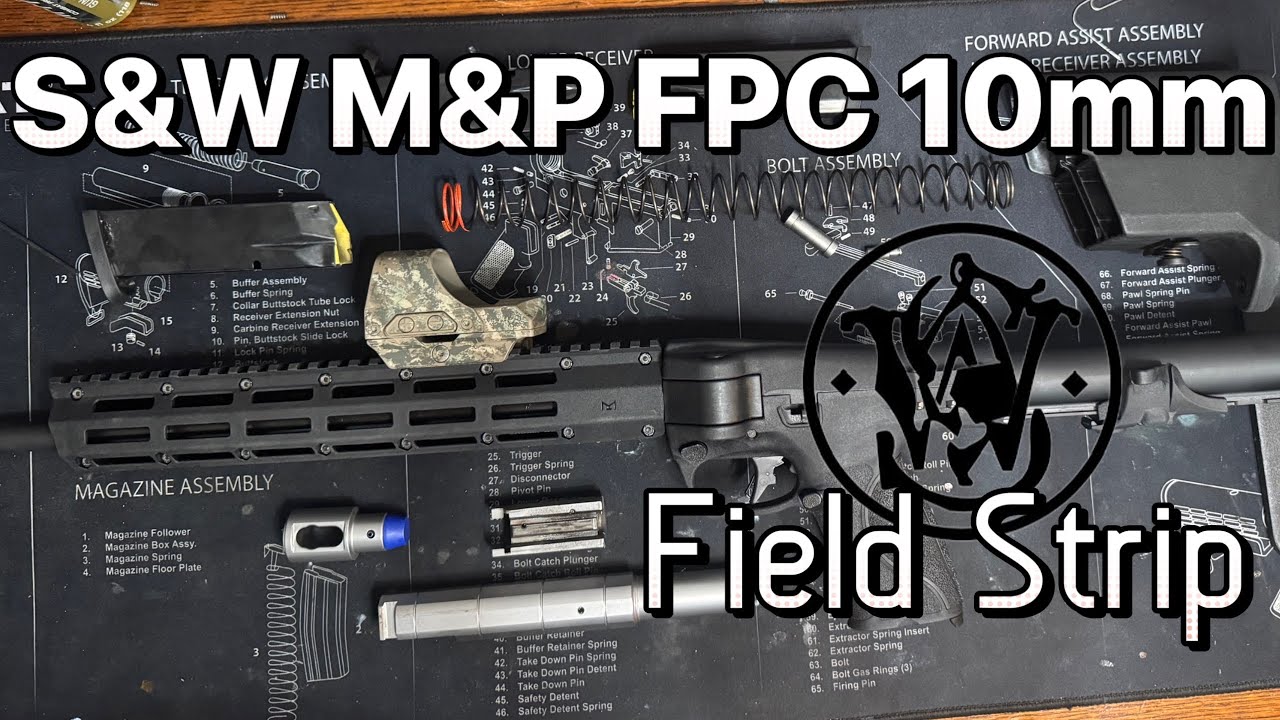 Smith & Wesson M&P FPC 10 mm Field Strip or Tear Down (For Typical ...