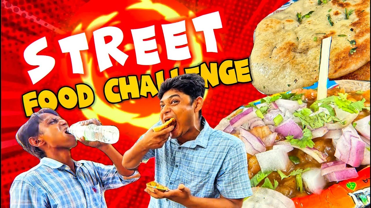 Street Spicy Chola Kulcha Eating Challenge | Indian Spicy Chola ...