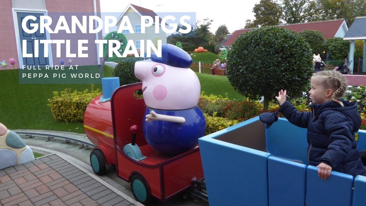 Grandpa Pig's Little Train FULL RIDE at Peppa Pig World - YouTube