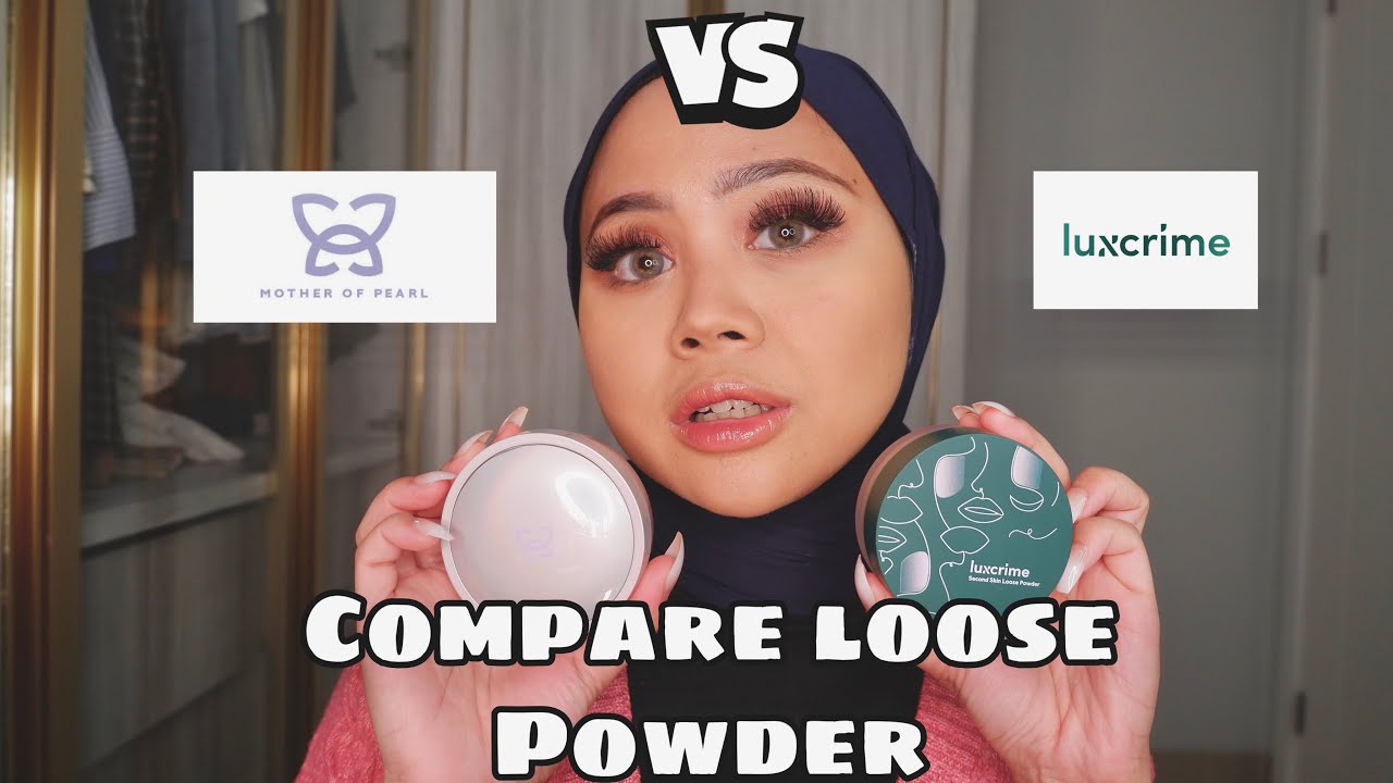 Compare loose powder | MOP and Luxcrime?? - YouTube