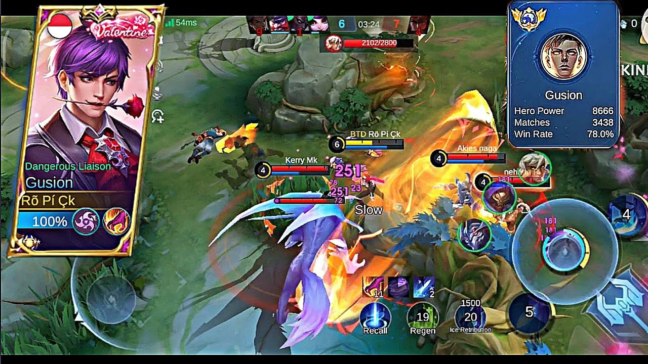 WTFFF! GUSION 5 BLADE DAMAGE IN HIGH RANK BEST BUILD 2024 - YouTube