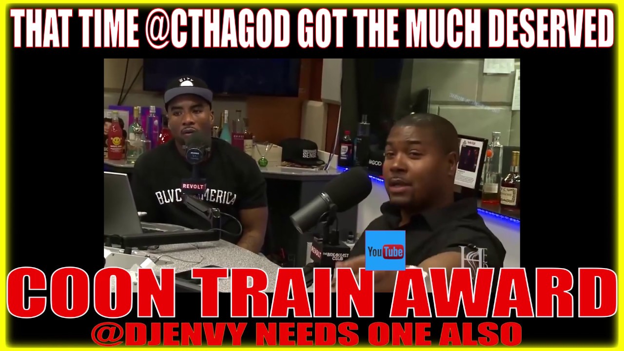 charlamagne tha god gets the MUCH DESERVED COON TRAIN AWARD from tariq ...