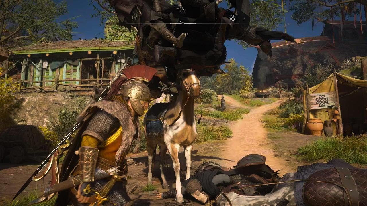 ASSASSINS CREED VALHALLA - AMAZING HORSE BALANCING NPC'S ON ITS HEAD ...