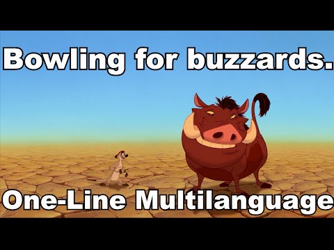 The Lion King - Bowling For Buzzards (One-Line multilanguage)