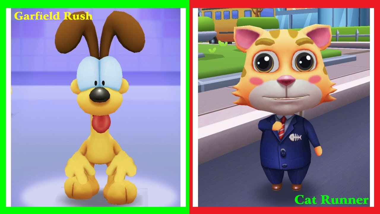 Best Game Mobile: Cat Runner vs Garfield Rush - Funny Moments Gameplay ...